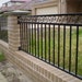 Low Wall Metal Railing , Panels Made to Size , Steel Fencing ...