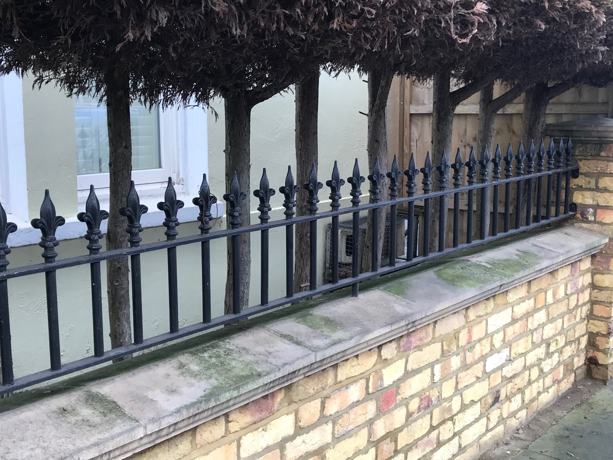 Low Wall Metal Railing Panels Made to Size Steel Fencing - Etsy UK