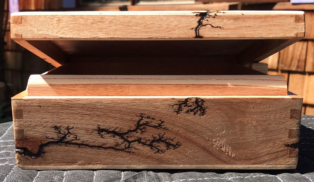 Lichtenberg Cigar Box With Hinged Lid Vanity Box, Jewlery Box, Keep ...