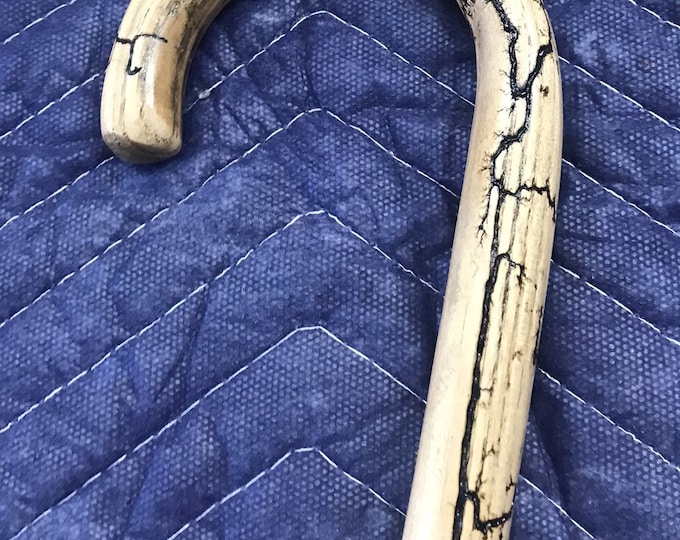 Amazing Unique Bent Wood Walking Stick, Lichtenburg, Bespoke, One of a ...