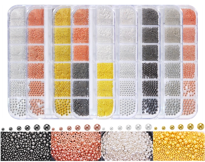 24 Colors 1.1mm Crystal Mini Nails Art Glass Multicolor - Etsy