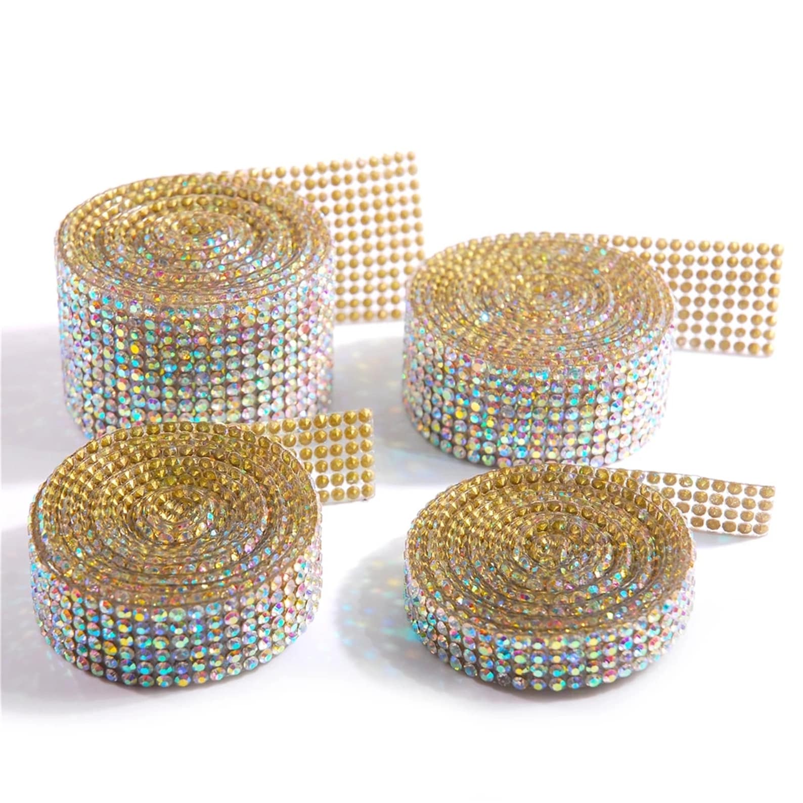 Glitter Clear Glass Hot Fix Rhinestone Strip Super Shiny | Etsy