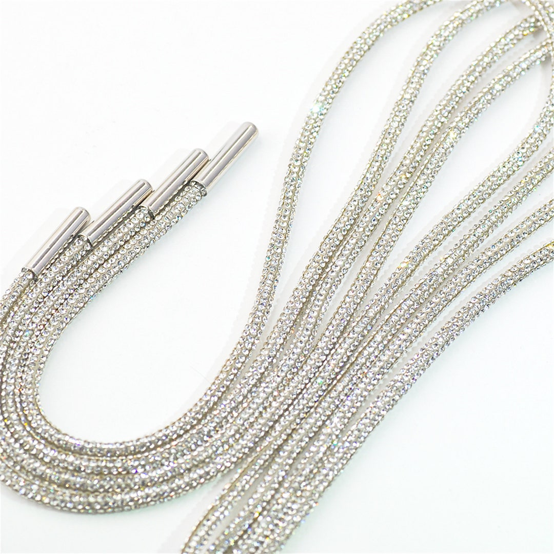 3D Glitter Rhinestone Shoe Laces, Sparkle Laces，prom Shoe Accessories ...