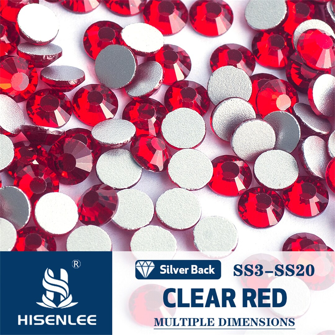 14400pcs/bag SS3-SS20 Multiple Sizes Flat Bottom Round Glass Crystal ...