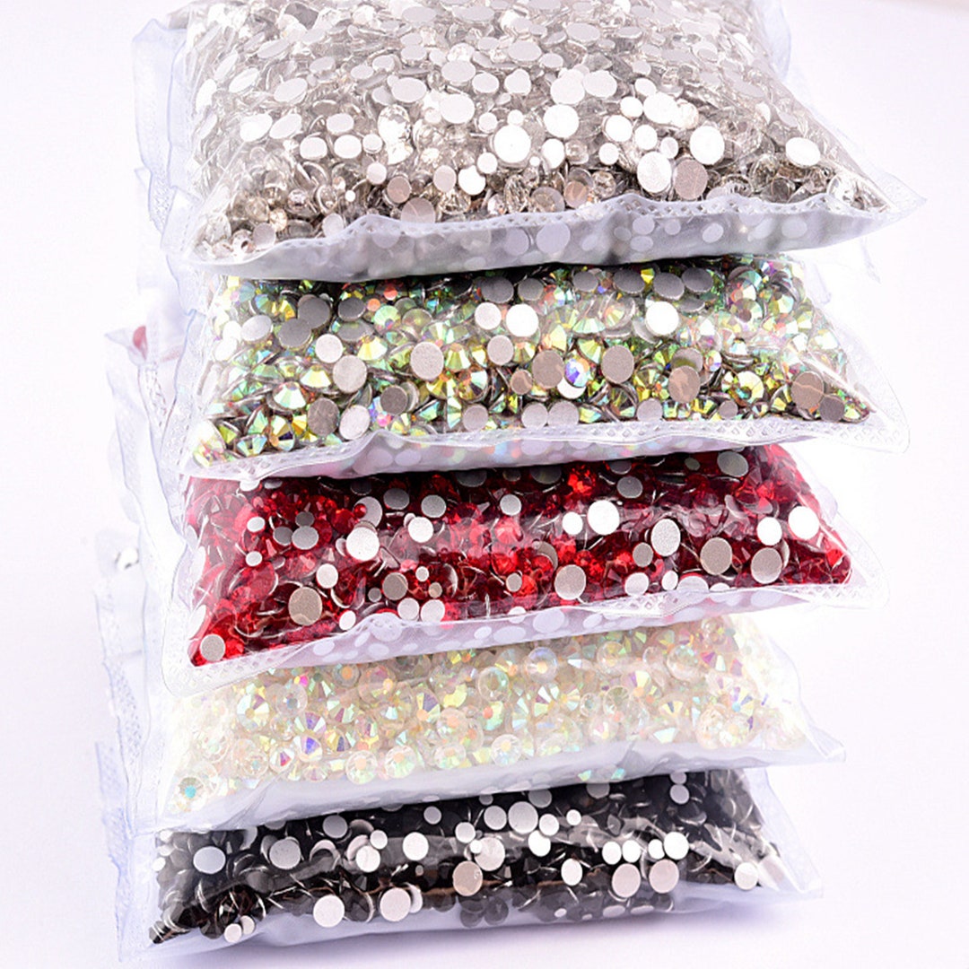 14400pcs/bulk Package Wholesale，mixed Sizes SS3-SS20 Glass Crystal ...