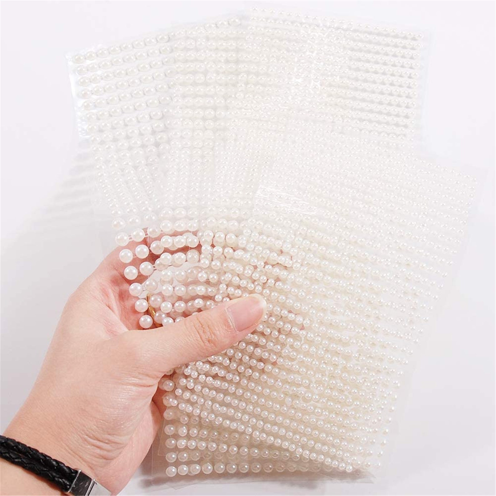 Scrapbooking Supplies 2800pcs White Half Round Pearls Stickers - Etsy