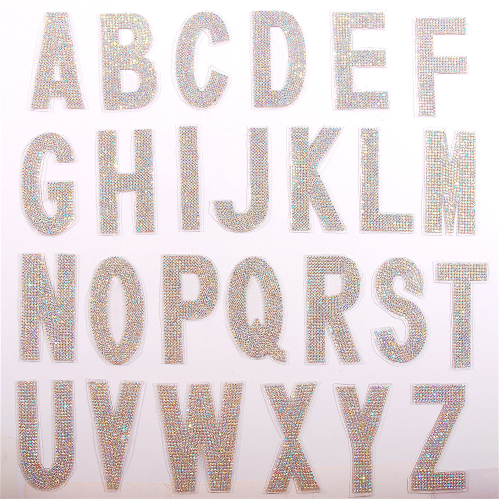 10 Pcs English A-Z 26 Alphabet Rhinestone Sticker Sheet Trim | Etsy