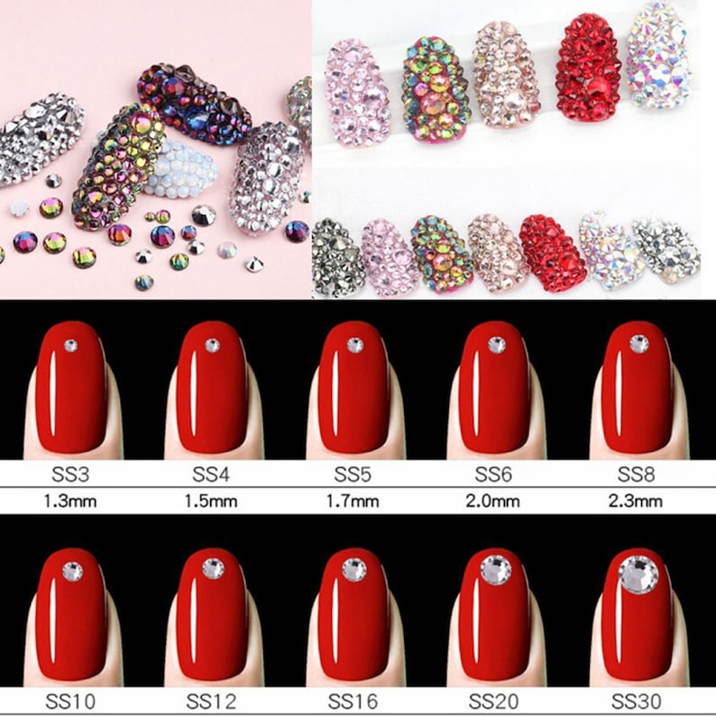 Bulk Wholesale 14400pcs/pack High Quality Glass Rhinestone - Etsy