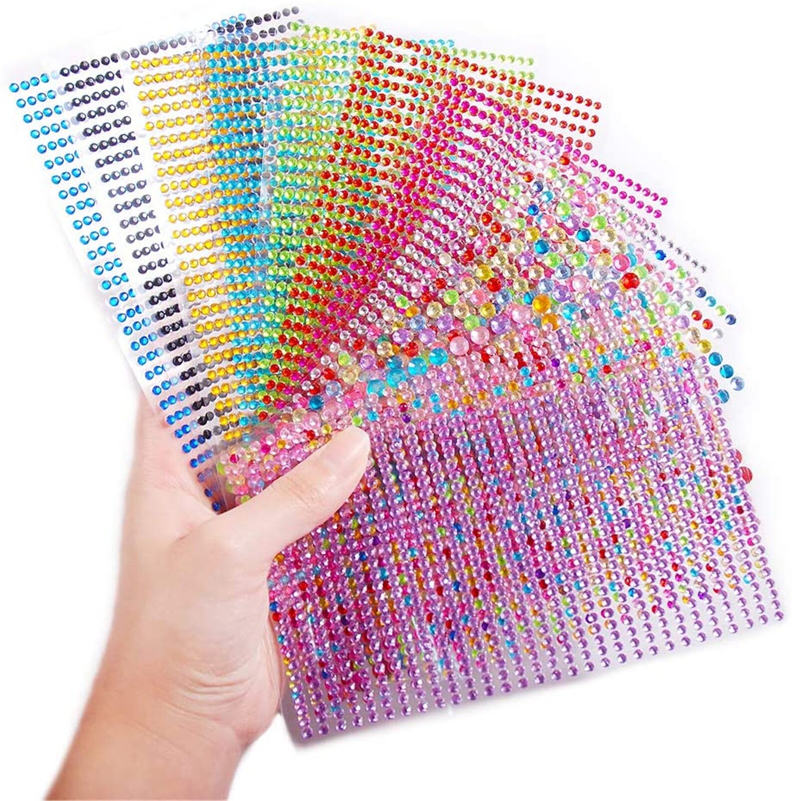 Bulk Pack Rhinestone Gems Self Adhesive Jewels Rhinestones Stickers ...