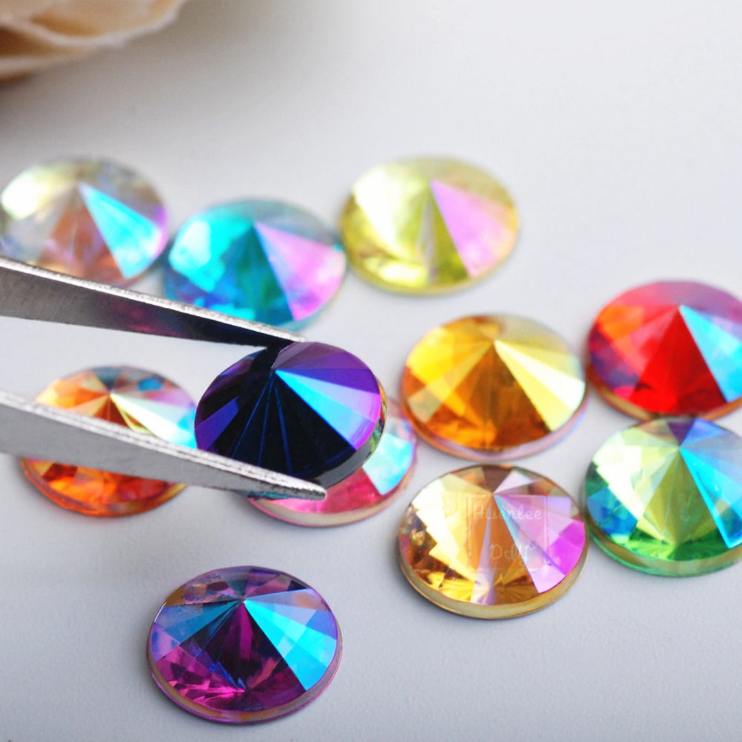 Hisenlee High Quality 12 Kinds AB Colors 10mm Acrylic Crystal 300pcs ...