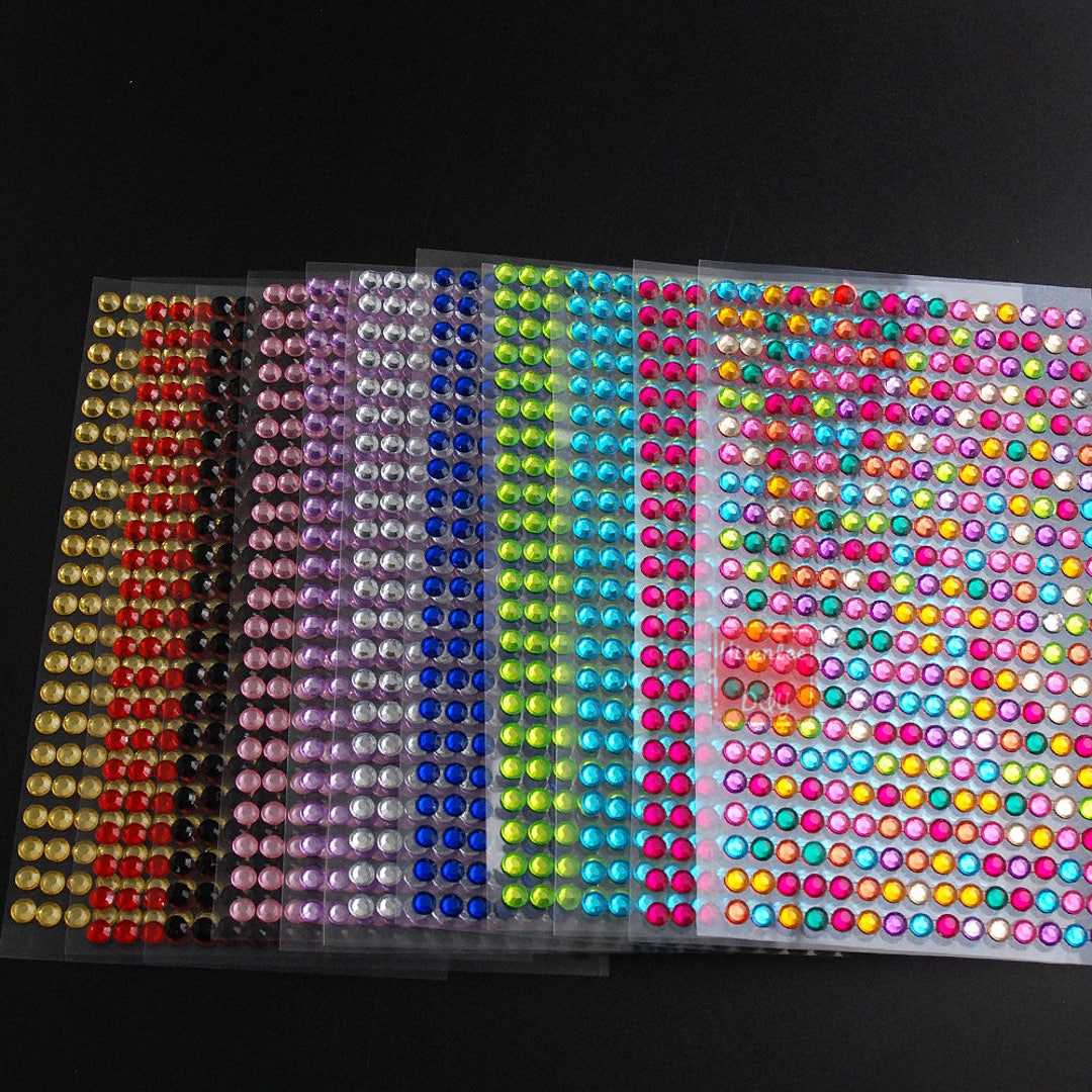 5mm 352pcs/sheet Rhinestone Stickers Stick Crystal Self Adhesive ...