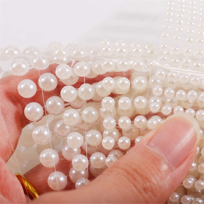Scrapbooking Supplies 2800pcs White Half Round Pearls Stickers - Etsy