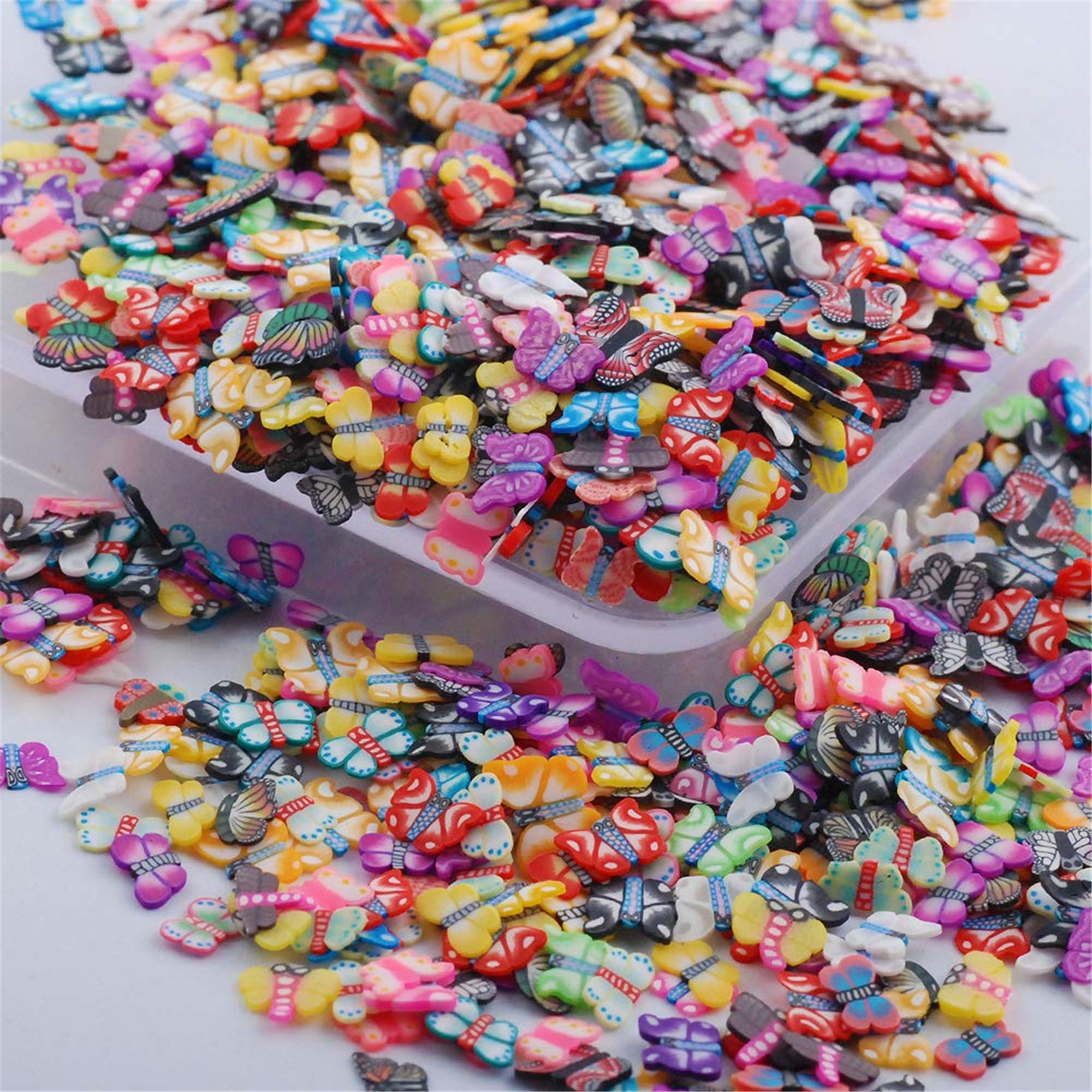 Hisenlee 5000Pcs 3D Polymer Nail Art Slice Clay The Shape Of | Etsy