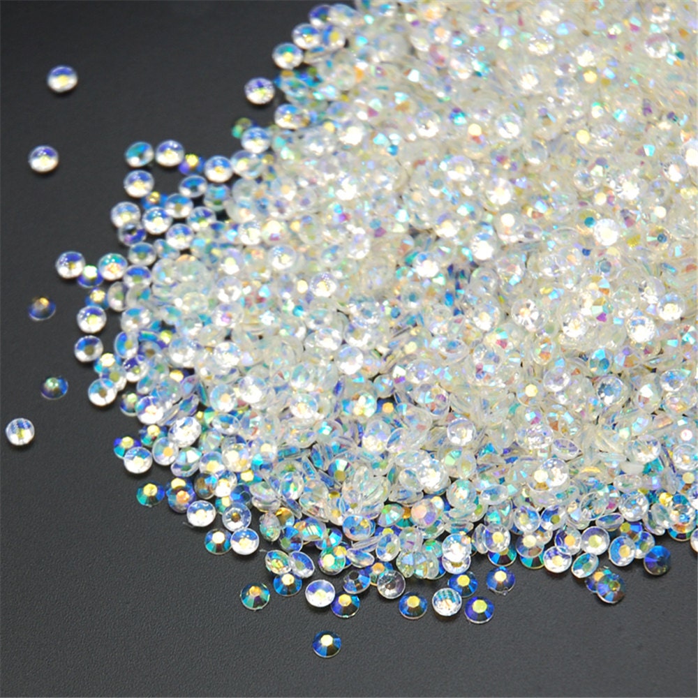 3MM 5000pcs Crystal Clear Jelly AB Color Nail Art Resin - Etsy