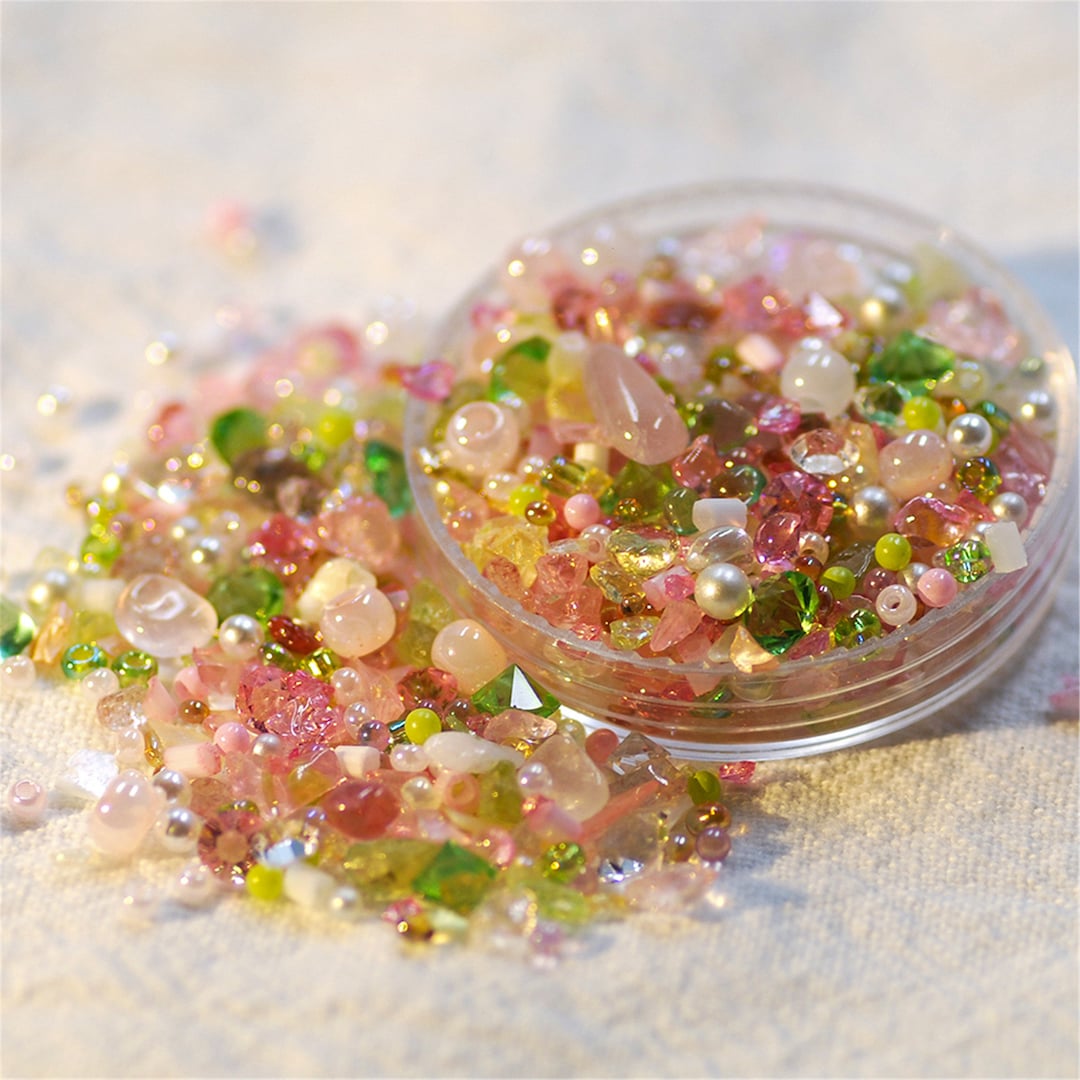 30g/bag Multi-color Flash Irregular Shape Various Crystal Mix Nail Art ...