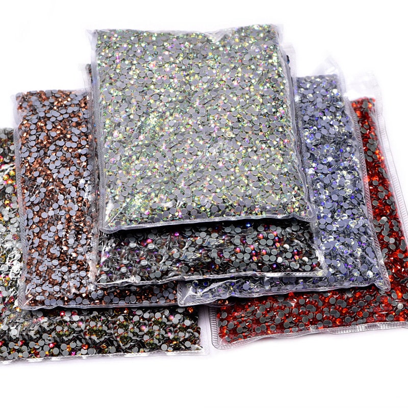 14400PCS Wholesale High Quality Hotfix Bulk Rhinestone，ss3-ss30 Round ...