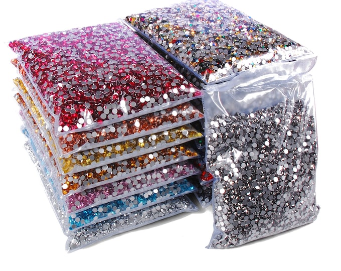 14400PCS Wholesale High Quality Hotfix Bulk Rhinestone，ss3-ss30 Round ...