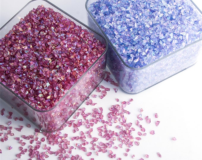 Wholesale Irregular Broken Glass Rhinestones Transparent - Etsy