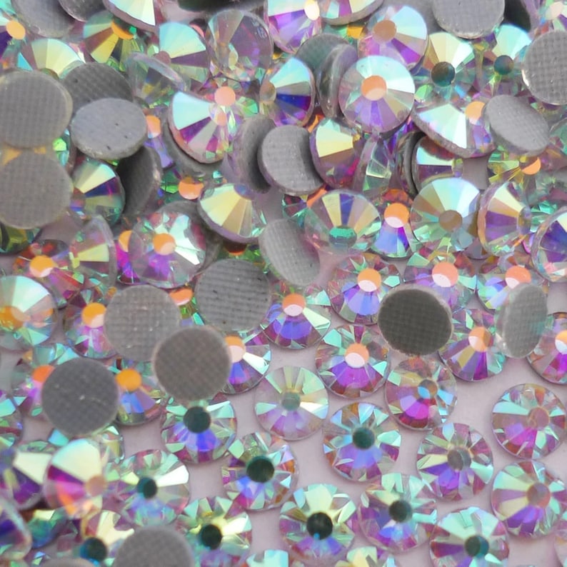 Wholesale All Sizes Hotfix Rhinestones Clear Crystal AB Round - Etsy