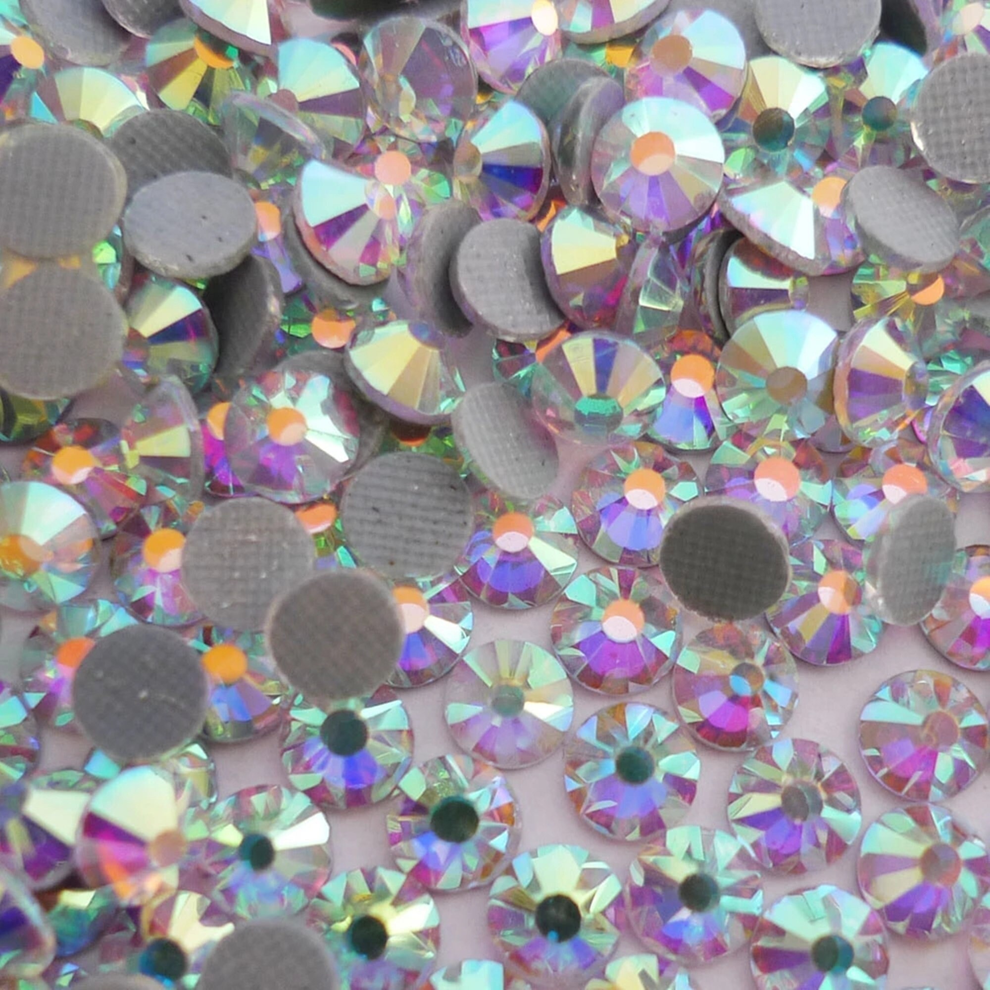 Wholesale All Sizes Hotfix Bulk Rhinestone，clear Crystal AB Round ...
