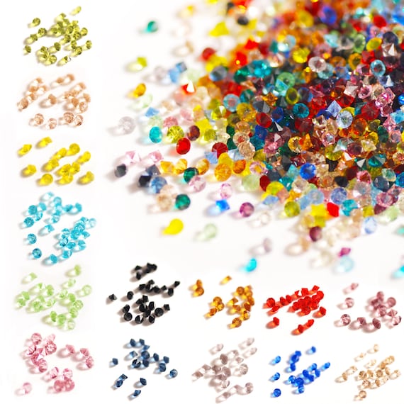 24 Colors 1.1mm Crystal Mini Nails Art Glass Multicolor | Etsy