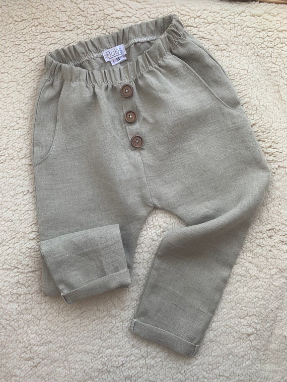 Linen Trousers Baby Linen Linen Clothes smart Trousers | Etsy