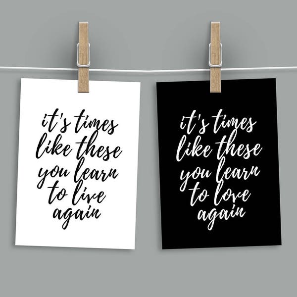 Times Like These - Etsy