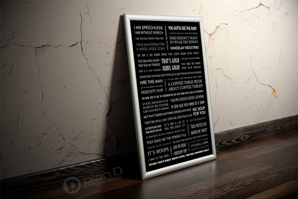 SEINFELD Quotes Poster A3 - Etsy Australia