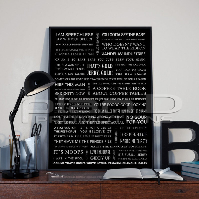 SEINFELD Quotes Poster A3 - Etsy Australia