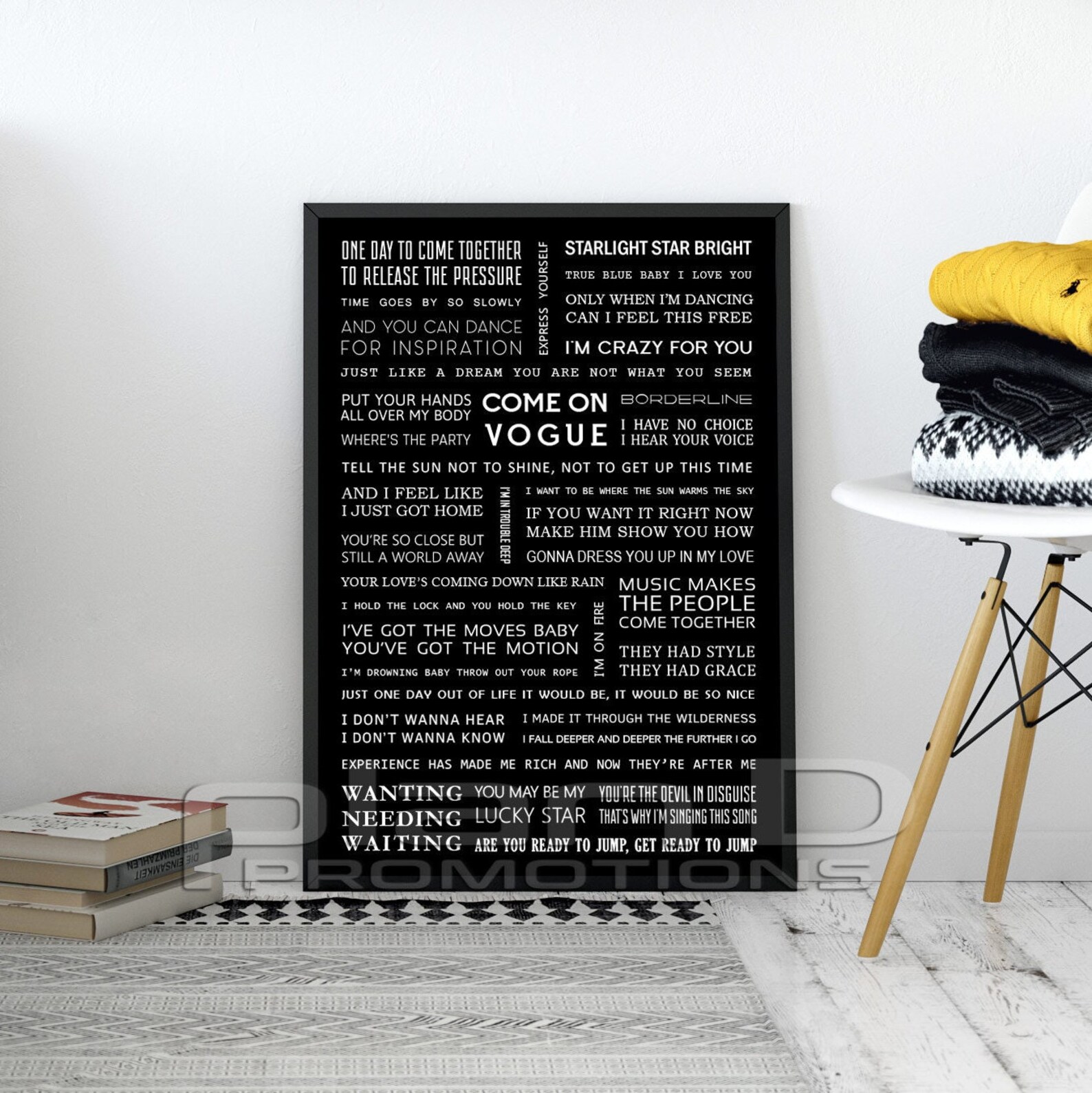 Madonna Song Lyrics Poster A3 Size - Etsy