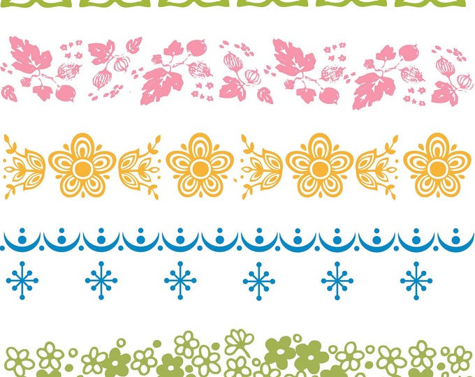 Pyrex Vintage Kitchen .svg Pattern Downloads Editable Vector Files for ...