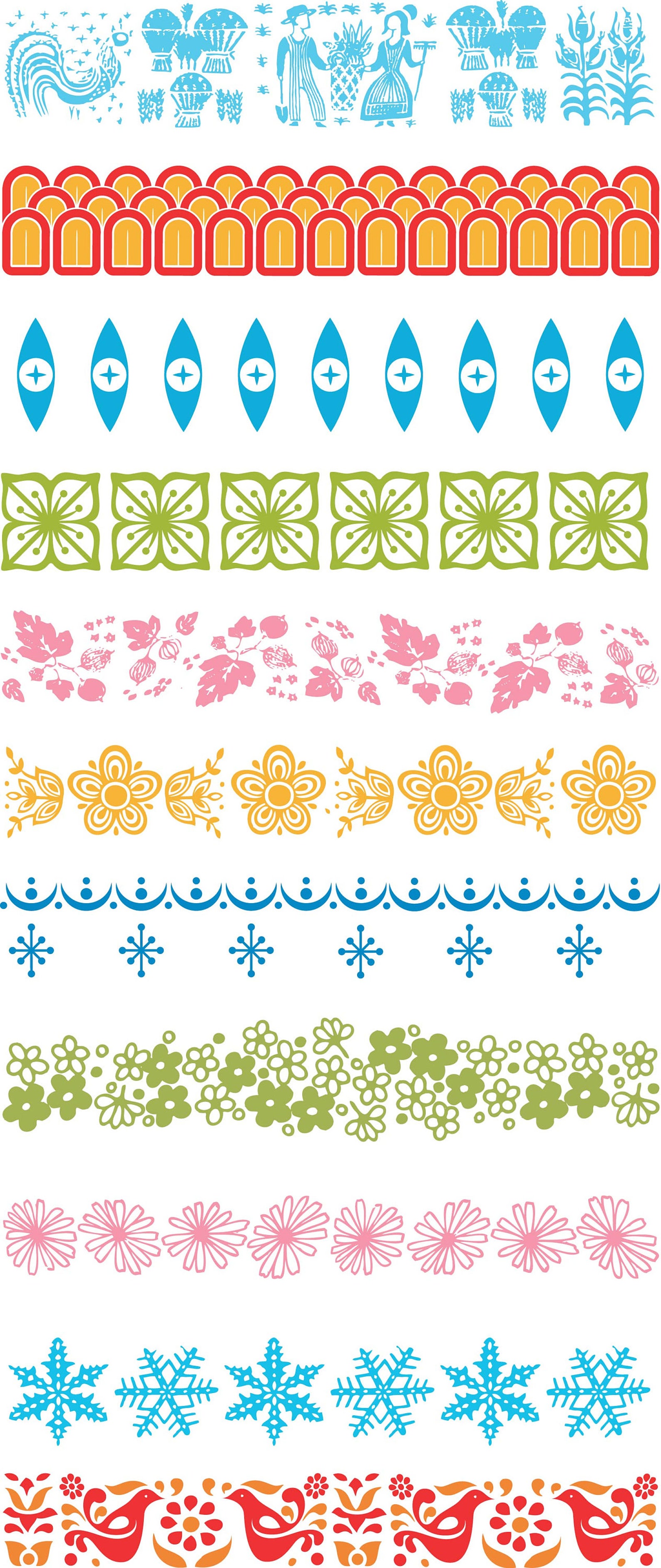 Pyrex Vintage Kitchen (.svg) Pattern Downloads! Editable Vector Files ...