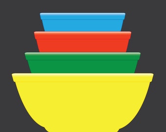 Pyrex Digital Art | Etsy