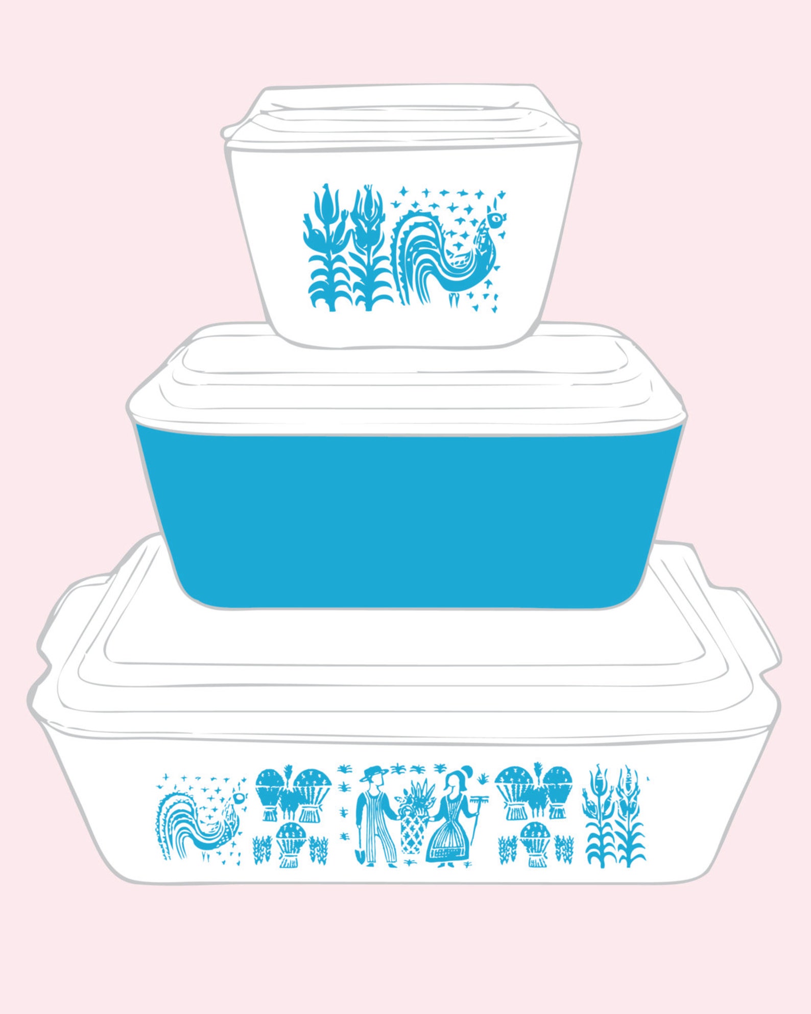Pyrex Art Download, Refrigerator Fridgie Butterprint, 8x10, High-res ...