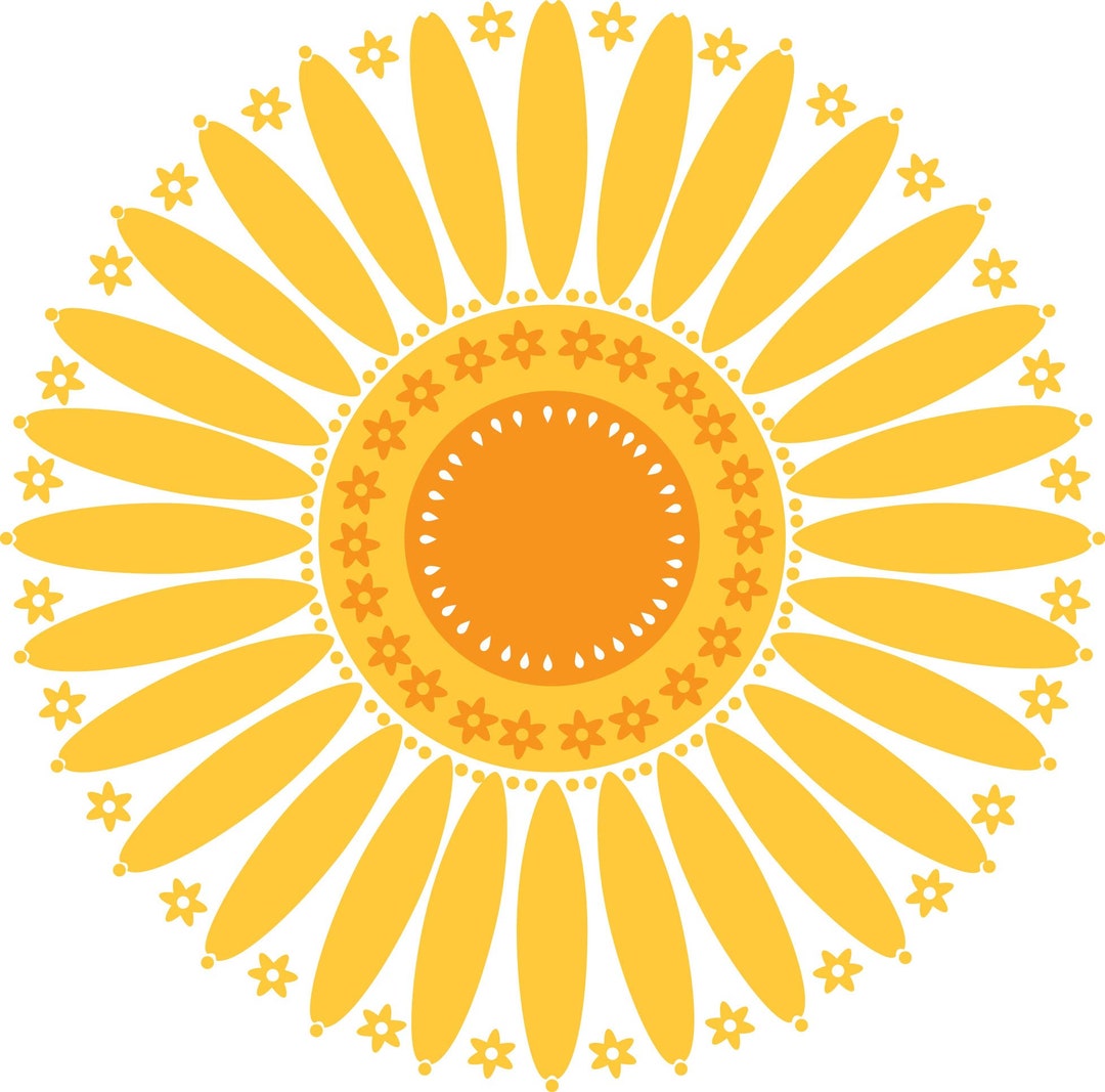 Vintage Kitchen Sunflower (.svg) File Download, for Crafting Projects ...