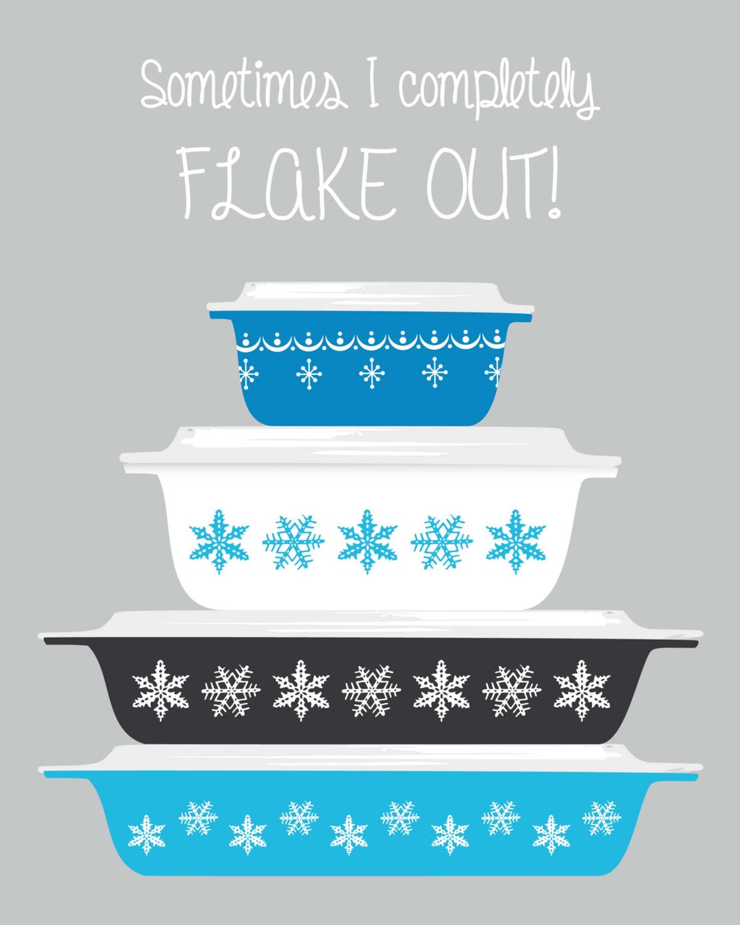 Pyrex Snowflake Digital Art Download Hi-rex .jpeg 8"x10" - Etsy