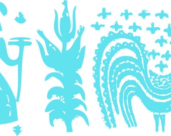 Pyrex Vintage Kitchen .svg Pattern Downloads Editable - Etsy