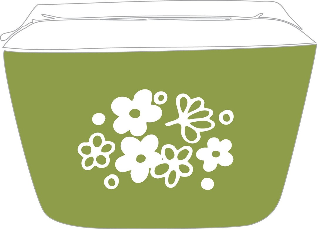 Pyrex (.svg) File Download - Fridgie Refrigerator Dish Spring Blossom ...