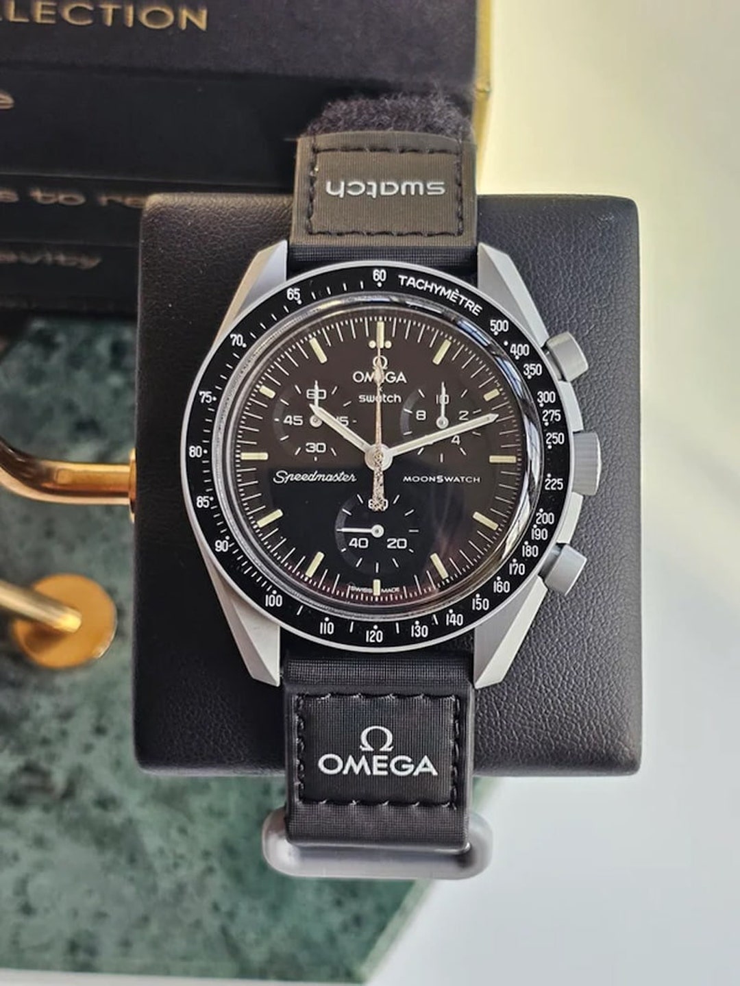 Omega X Swatch Mission to the Moon SO33M102-106 moonshine™ Gold Floral ...