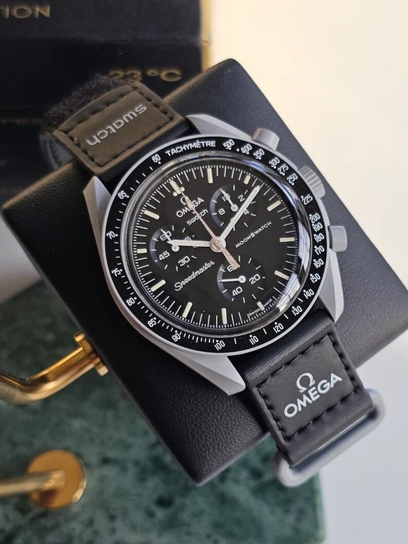 Omega X Swatch Mission to the Moon SO33M102-106 moonshine™ Gold Floral ...