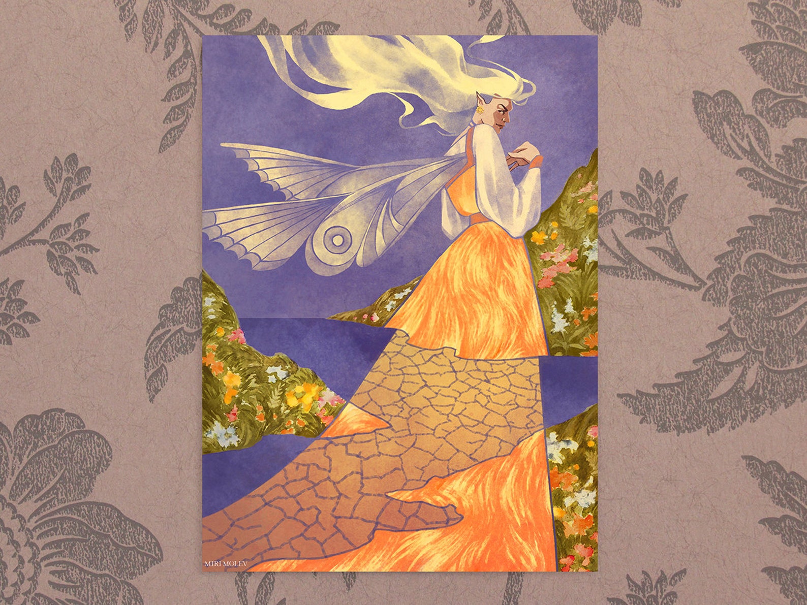 Fire Fairy Art Print - Slavic Folklore - Samodiva / Vila Legend ...