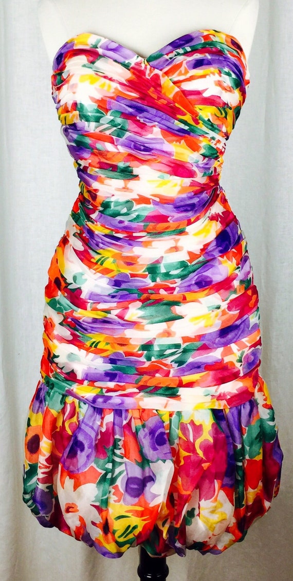 Vintage 80s bubble dress - Gem