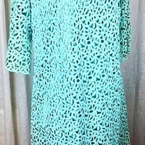 Vintage 60's Robin Egg Blue Embroidered Lace Dress - Etsy