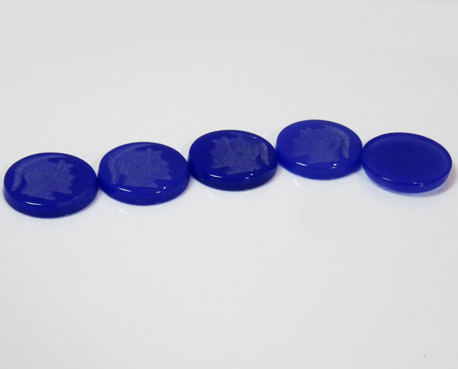 Intaglio 12mm Blue Agate Roman Warrior Soldier Blue Agate Round Coin ...