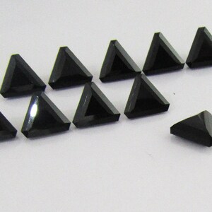 Black Onyx Triangles Gemstones Loose Onyx Gemstones Gemstones Set for ...