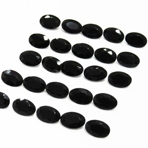 Black Onyx Loose Gemstones, Gemstones for for Jewelry Black Stone 25 ...