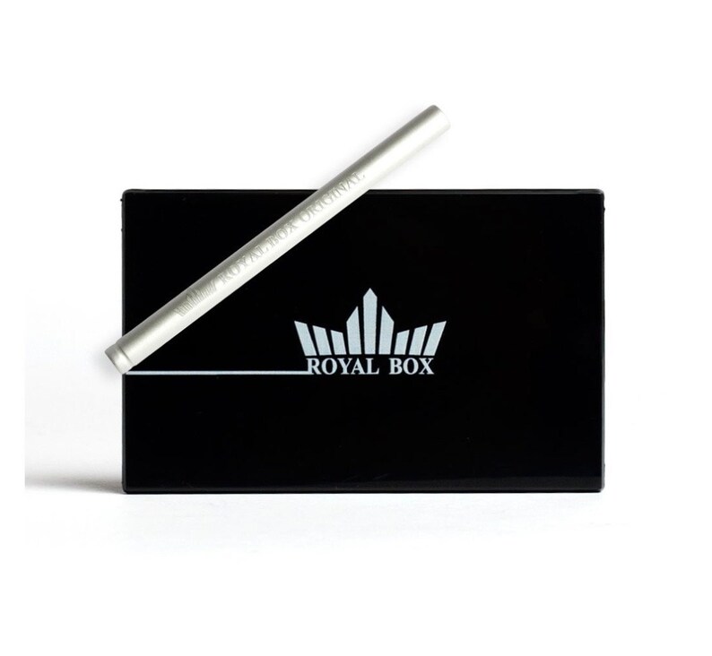 Royal Box Black 8 Compartment Tobacco Snuff Powder Storage Device READ ...