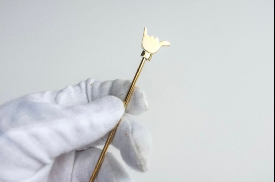 Hang Loose Hand Sign Logo Handle Poker Proto Pipe Stem Cleaning Tool ...