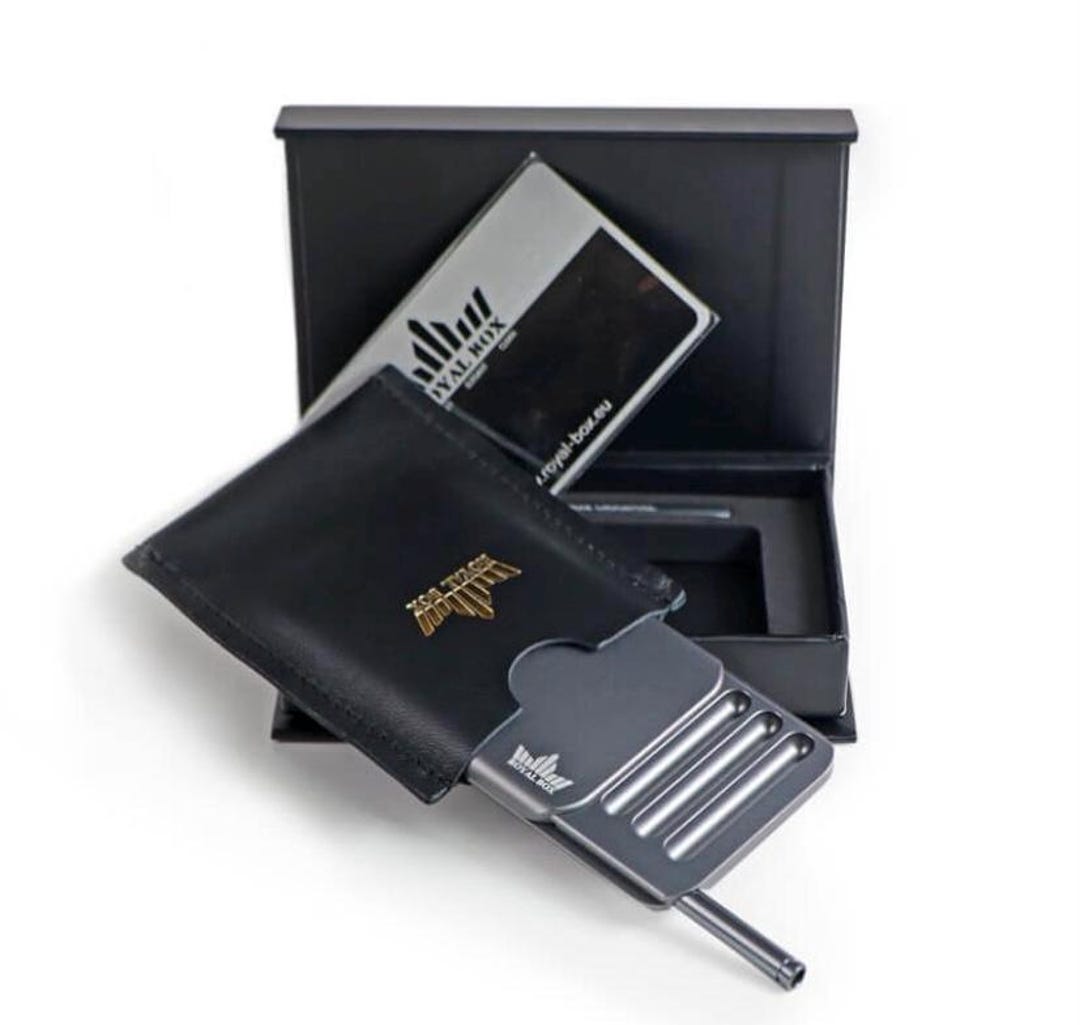 The NEW Smooth Design Royal Box Titanium 8 Compartment Tobacco Snuff ...