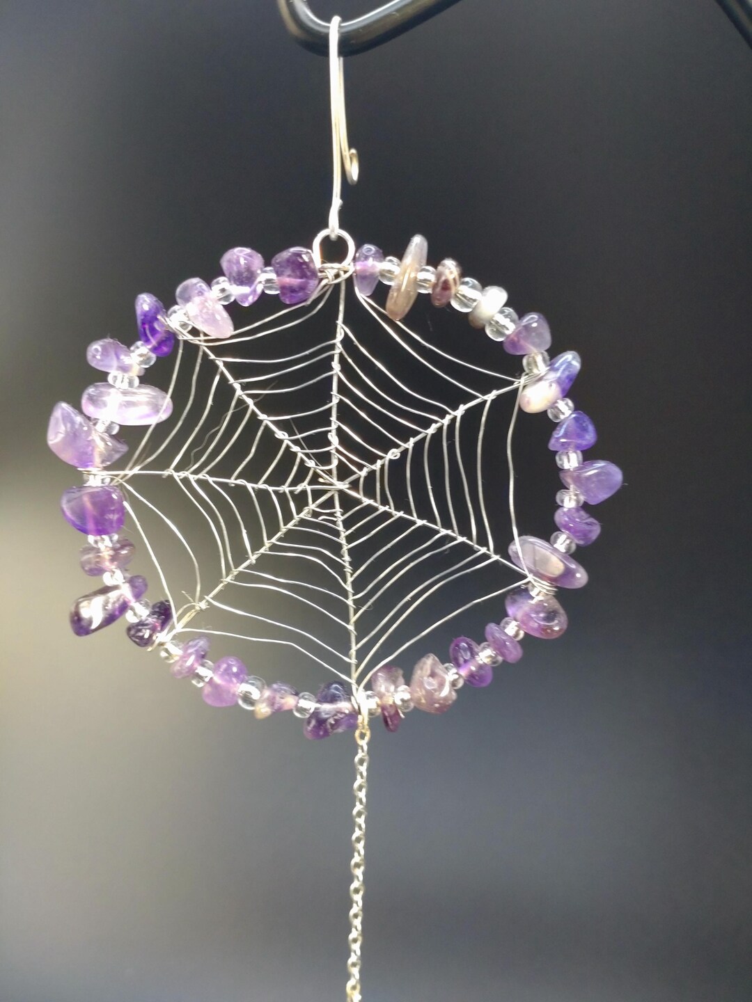 Amethyst Circlet With Spider and Web - Etsy